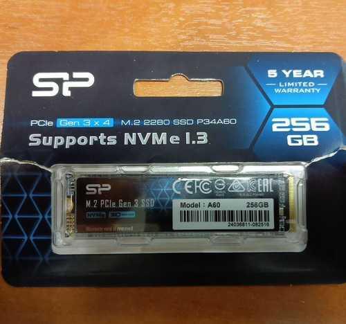 Ssd m2 nvme диск SP 256Gb