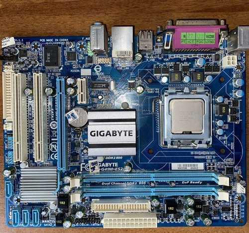 Материнская плата gigabyte ga-g41m-es2l