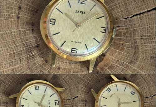 Заря в позолоте - женские наручные часы СССР