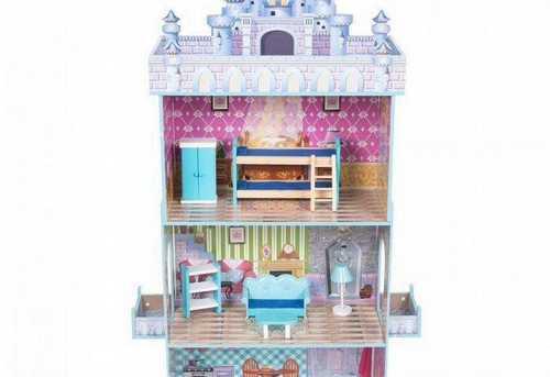 Домик кукольный большой с мебелью