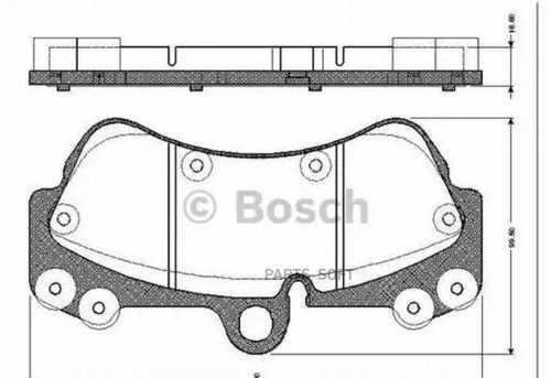 Bosch 0986TB2454 Колодки тормозные porsche Cayenne