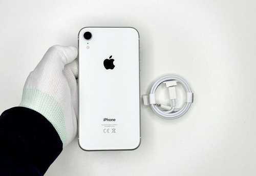iPhone XR 128Gb White(отличный,без ремонта,sim)