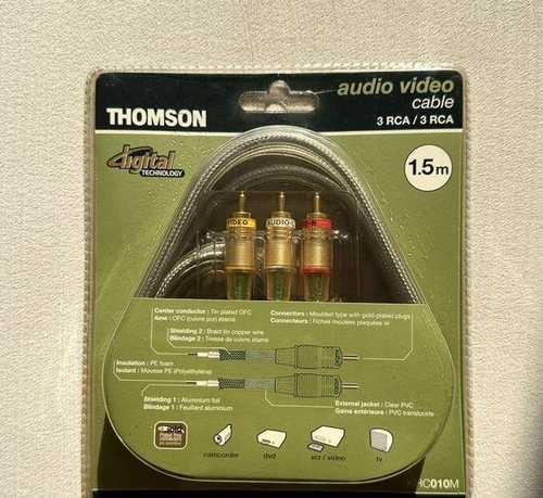 Аудио видео кабель thomson 3 RCA / 3 RCA