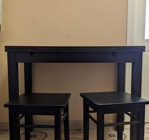 Стол и 2 табуретки IKEA