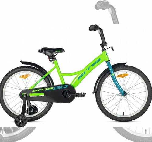 Велосипед sitis wind 20" (2024) Green-Blue Sim144