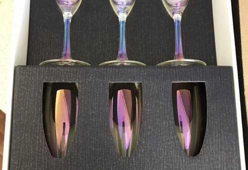 Набор бокалов для шампанского, лиловая дымка 6 шт