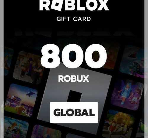 Карты пополнения 800 Robux(Робаксы)для игры Roblox