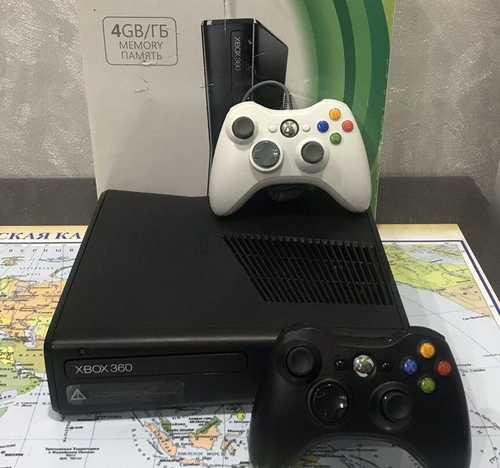 Xbox 360 Slim 500Gb   2 джой (Прошитая) 72 игр