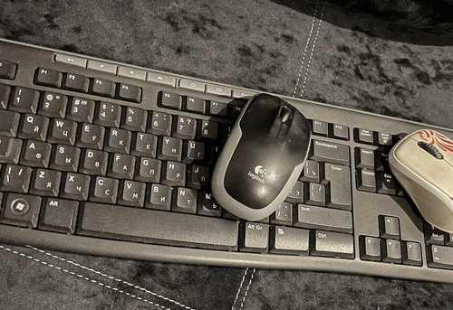 Logitech клавиатура и мышка
