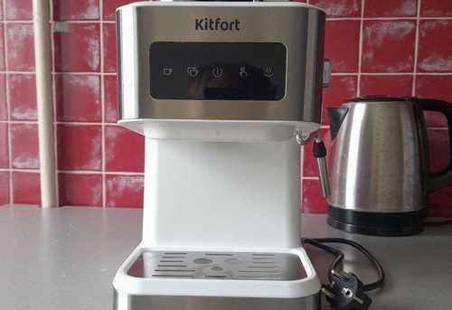 Кофеварка рожковая kitfort 15 бар