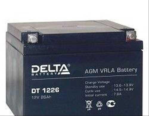 Новый батареи Delta DT 1226 (26 А\ч, 12В) свинцово