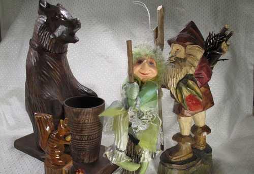 Резные деревянные игрушки-сувениры РФ, Германия