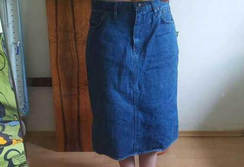 Длинная джинсовая юбка Lee винтаж
