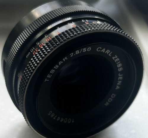 Объектив Carl Zeiss jena DDR Tessar 2.8/50mm