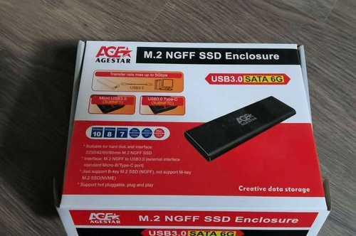SSD M2 Usb кейс Ngff новый