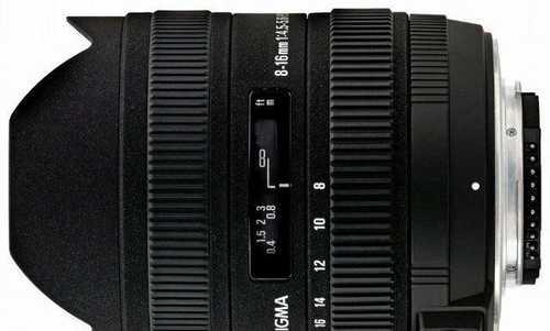 Sigma AF 8-16mm f/4.5-5.6 DC HSM Canon EF-S