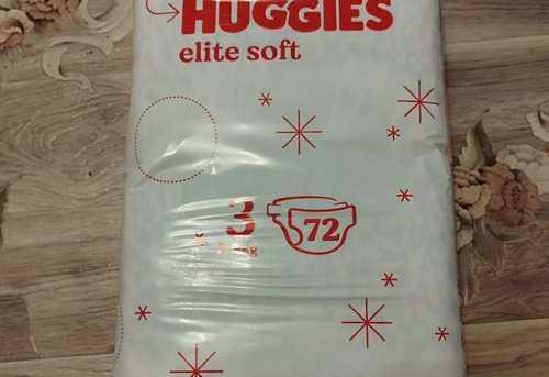 Подгузники huggies elite soft 3