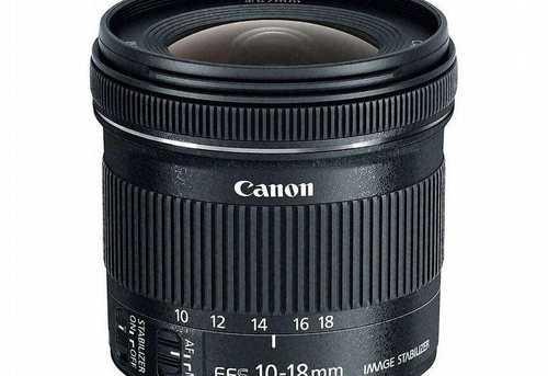 Объектив Canon EF-S 10-18mm f/4.5–5.6 IS STM