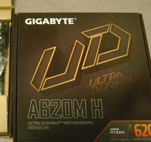 Новая плата gigabyte A620M H AM5