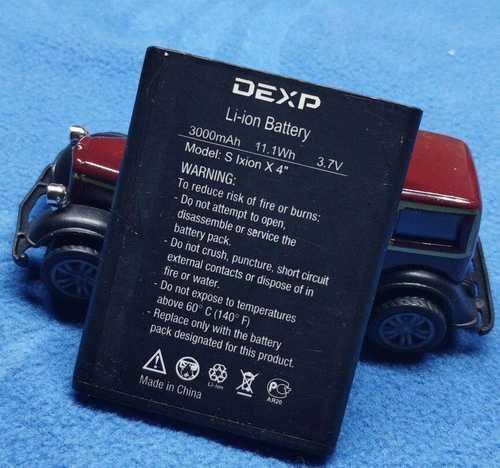 Dexp Ixion X 4". Аккумулятор. Оригинал. Новый