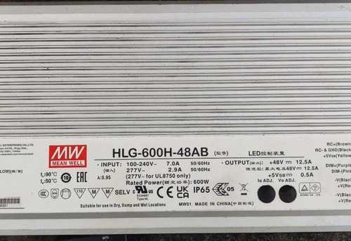 Блок питания LED mean well HLG-600H-48AB