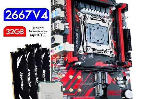 Комплект Xeon E5-2667v4 + Atermiter X99 + 32gb