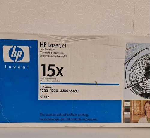 Оригинальный картридж HP 15X (C7115X) черный