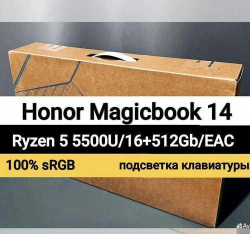 Honor magicbook 14 Ryzen 5 /16/512/14" Новый