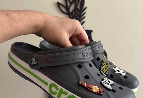 Crocs сабо серые