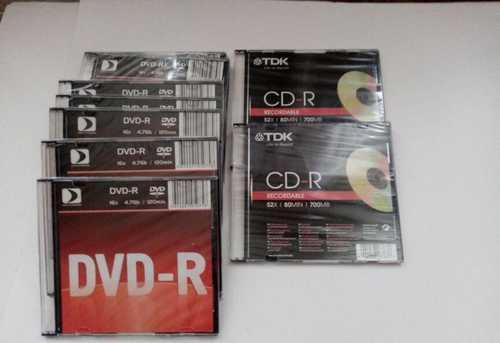 Болванки DVD-R и CD-R новые