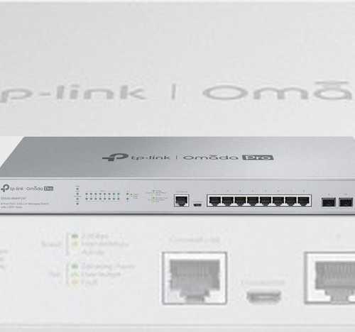 Коммутатор TP-Link Omada Pro S5500-8MHP2XF (L2+) 8x1Гбит/с 2xКомбо(10GBase-T/SFP+) 2SFP+ 8PoE+ 240W