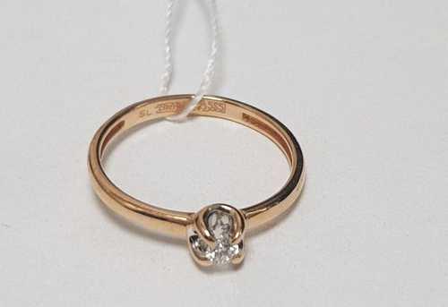 Золотое кольцо с бриллиантами (14300)