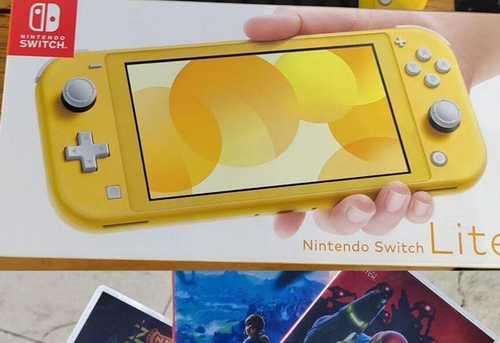 Nintendo switch 96 gb (Yellow) игры, картриджи