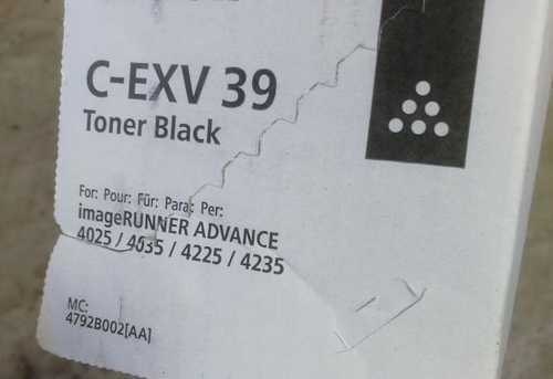 Картридж Canon C-EXV39 новый, оригинальный
