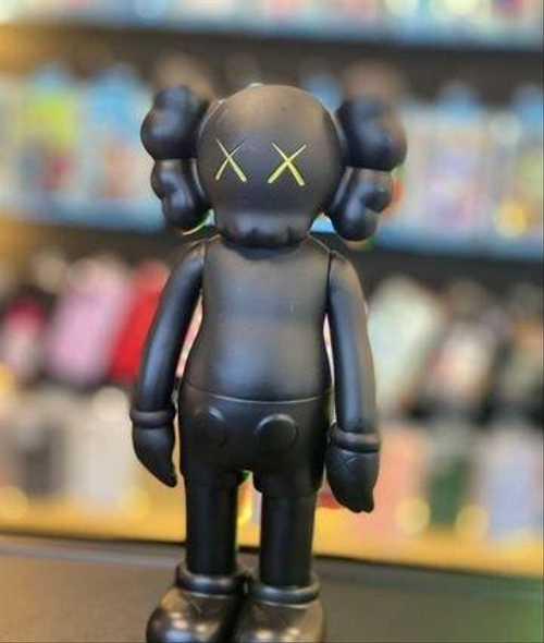 Kaws 20см Черный. Игрушка Кавс