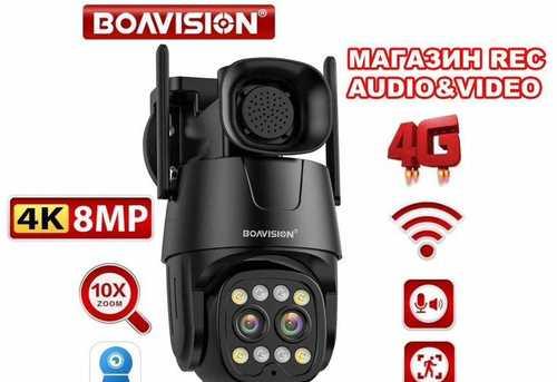 IP Камера boavision 4G/Wi-Fi/LAN PTZ onvif 4*4 Mp