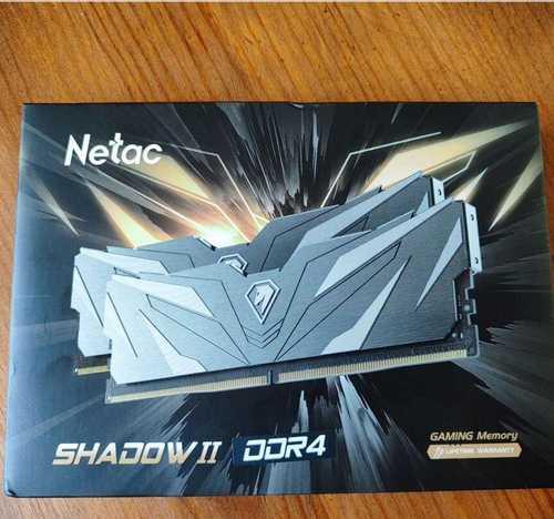 Netac shadow II 16gb DDR4 3200 MHz. Новая