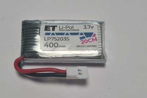 Аккумулятор ET LP752035-20CM 3.7В, 400мАч, Li-Pol
