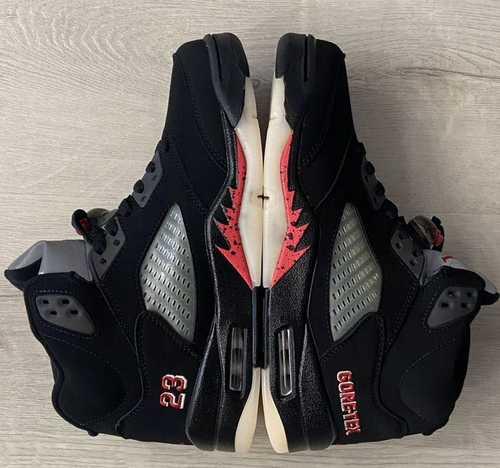 Кроссовки nike air jordan 5 gore tex(рефлективные)