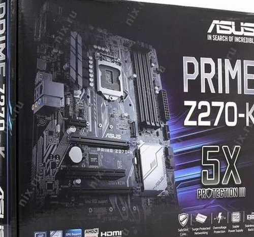 Материнская плата asus prime z270-k