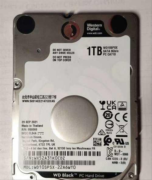 Жесткий диск Western Digital WD 1 тб WD10spsx
