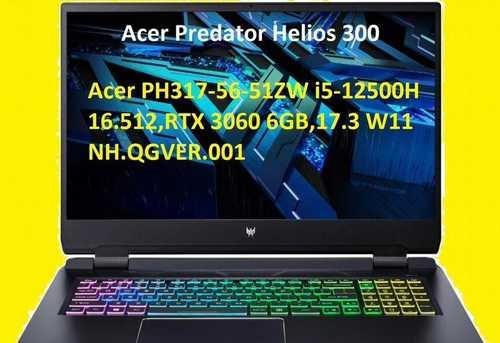 Acer Predator Helios 300 PH317-56-51ZW i512 16.512