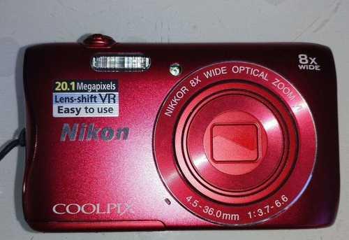 Компактный фотоаппарат nikon coolpix s3700