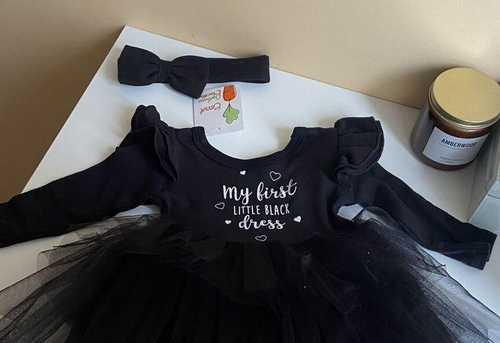Боди для девочки my first little black dress