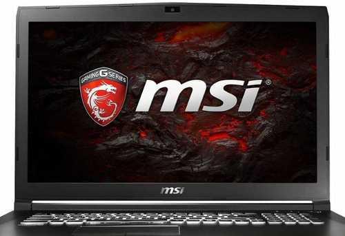 MSI 17.3 i7-7700HQ 4яд8пот GTX1060/3 8Гб SSD+HDD