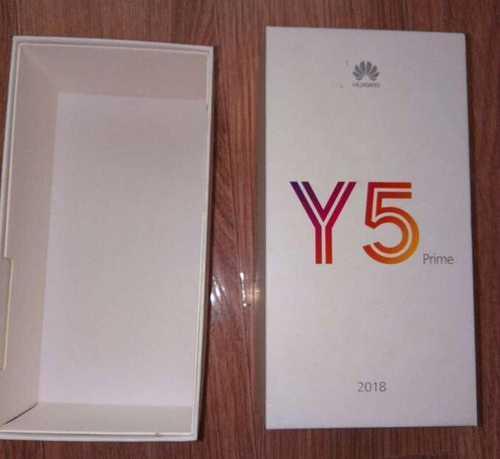 Пустая коробка от Huawei Y5 Prime 2018