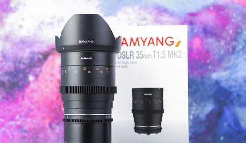 Samyang 35mm T1.5 vdslr MK2 Canon RF