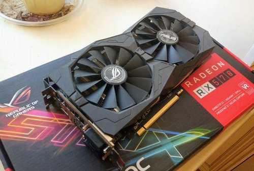 Игровая видеокарта asus Strix Radeon RX570 OC 4GB