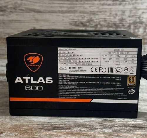 Блок питания Cougar Atlas 600W 80  Gold