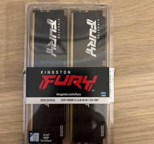 Оперативная память DDR5 32gb 5600 Kinsto Fury